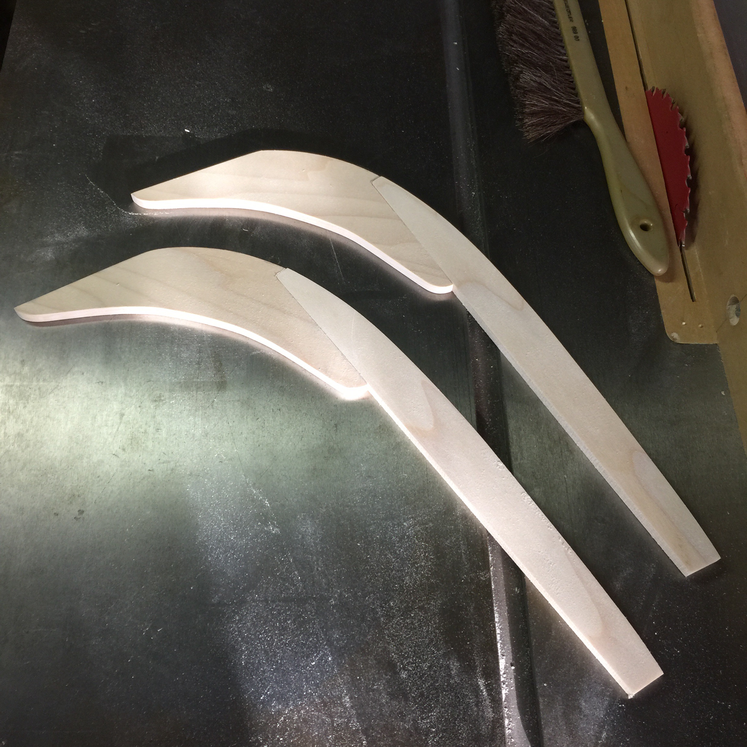 Canoe stringers and Stems - Matthew Mosher