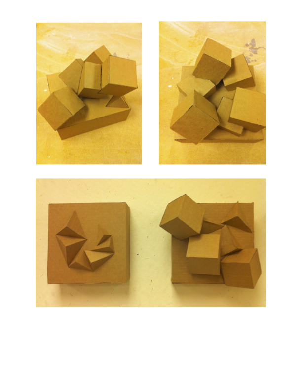 Cubes Intersecting a Plane – Student Work