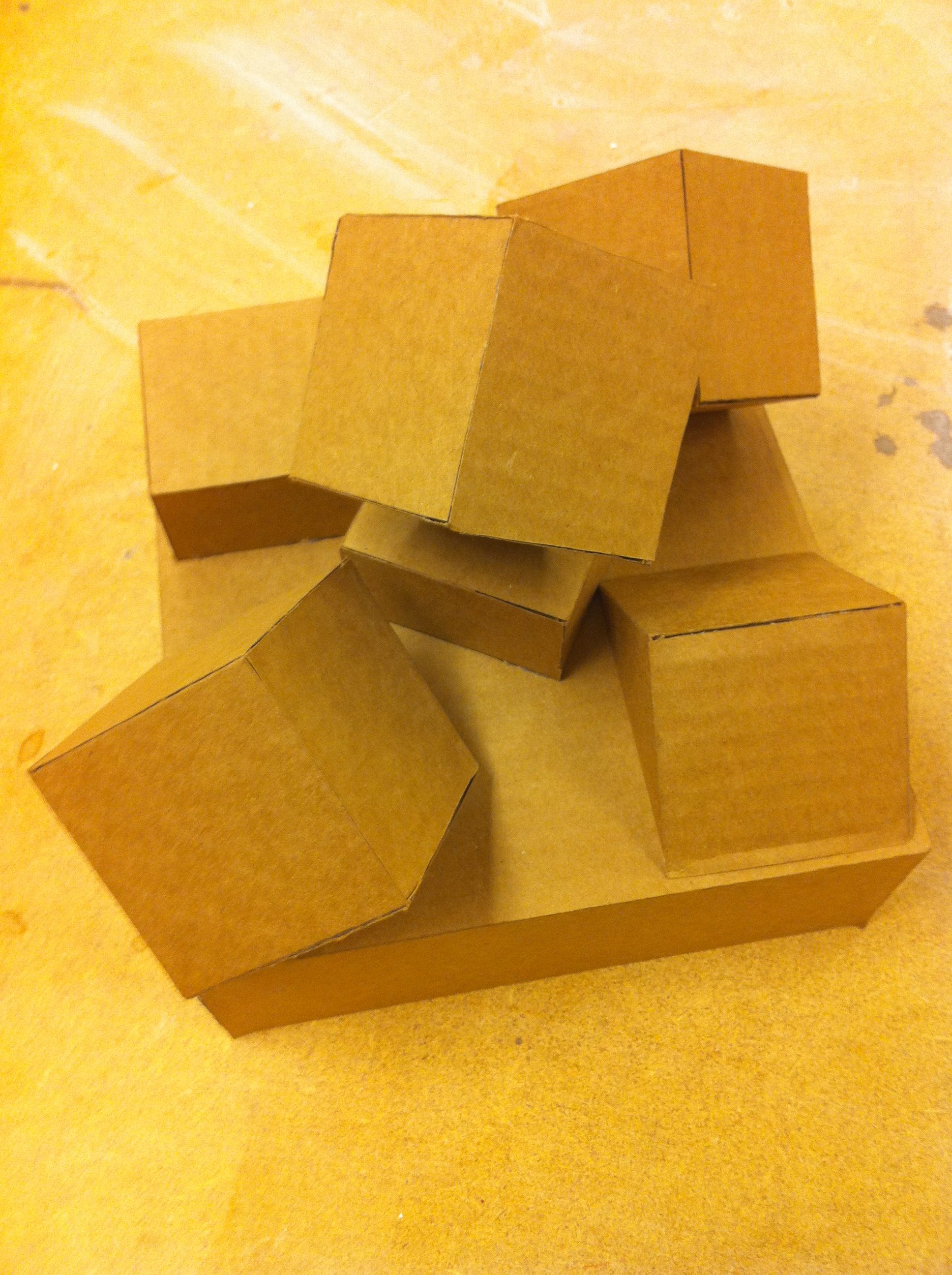 Cubes Intersecting a Plane – Student Work